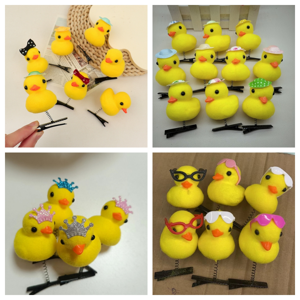 【Ready stock】Selling Cute Little Yellow Duck Hair Clip Headwear ...