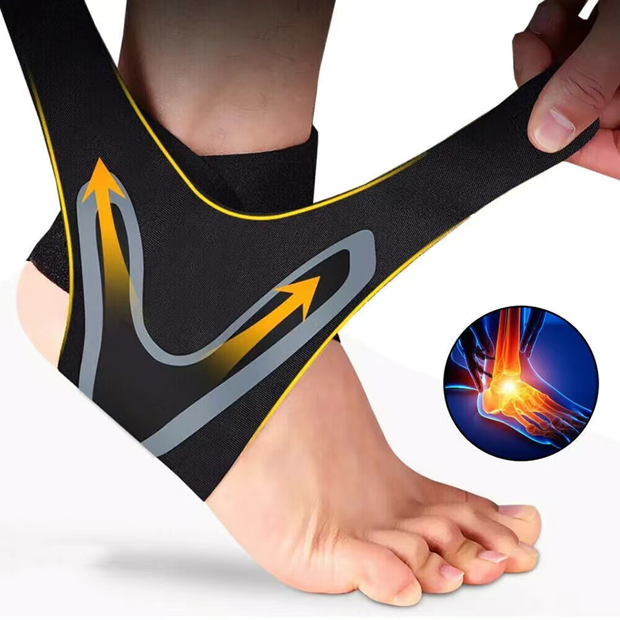 1 Pc ankle support compression sleeve elastic foot protective pack ...