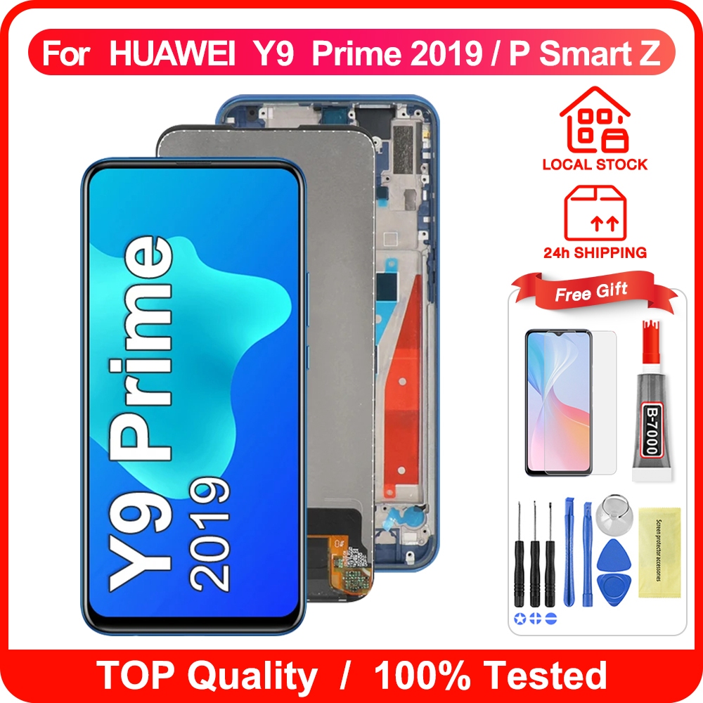 LCD With Frame For Huawei Y9 Prime 2019 / Y9S /Honor 9X / P smart Z LCD ...