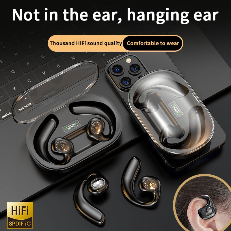GreatWall Touch-Control Wireless Earbuds with Noise-Canceling Mic & LED ...
