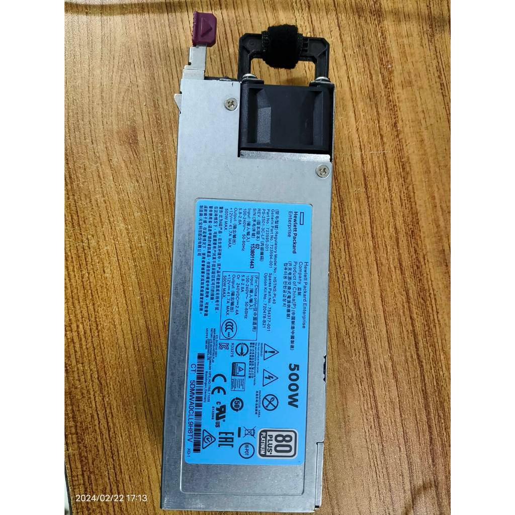 Hp DL380 Gen9 500W Power Module 754377-001 723595-101 723595-501 720478 ...