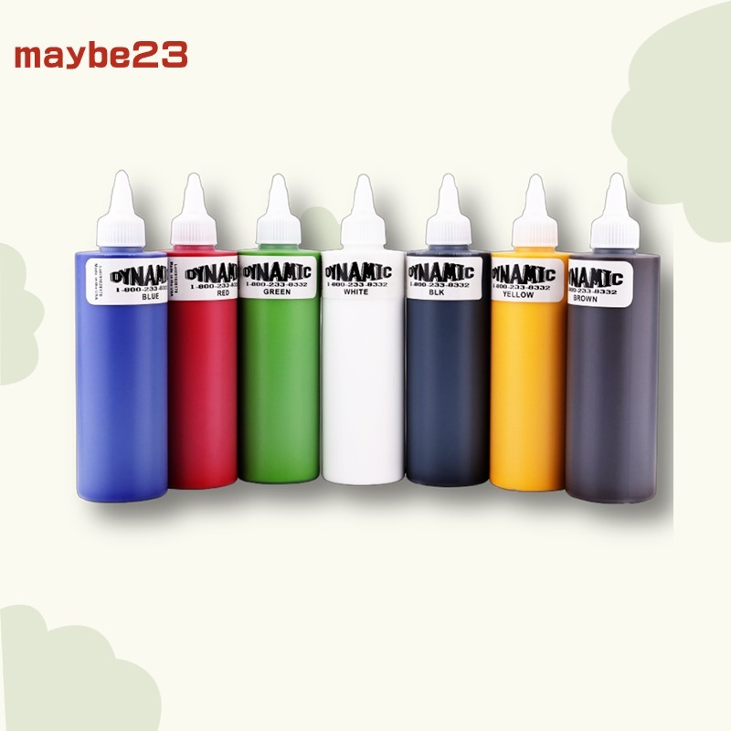 Dynamic 240ML Black Tattoo Ink Bottle Long-Lasting Body Tattooing Inks ...