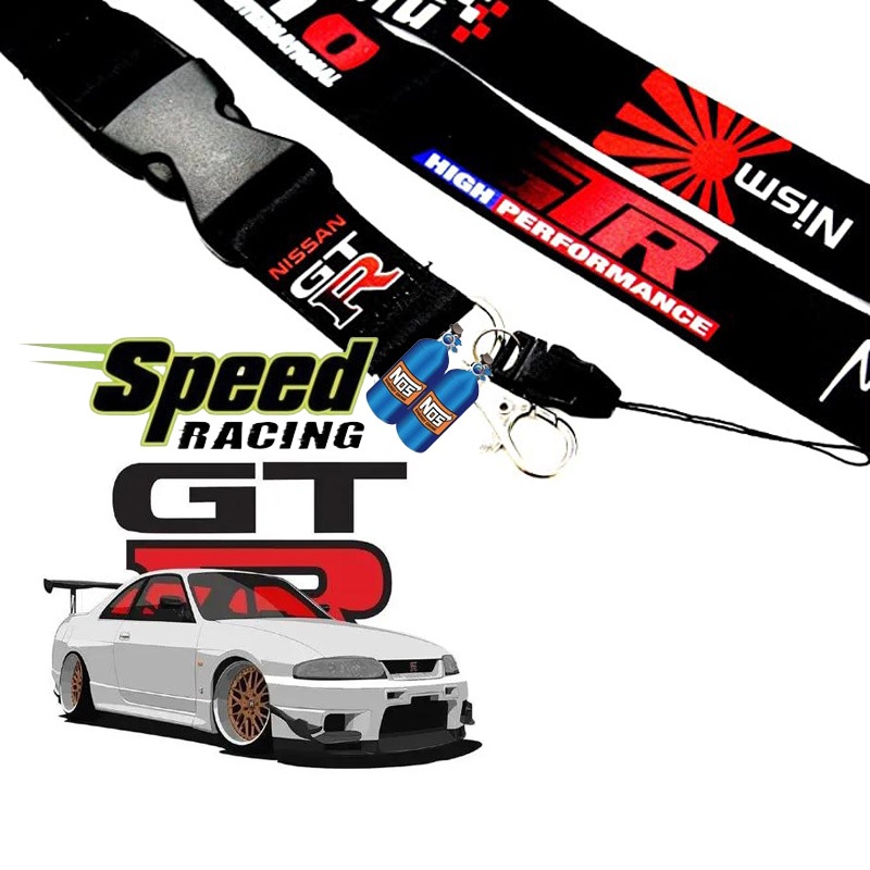 Racing Skyline Lanyard Nissan GTR Nismo sports Nissan JDM Car Lanyard ...