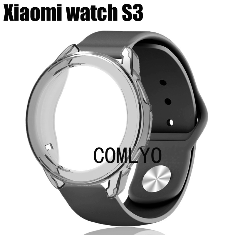 For xiaomi Mi watch S3 Strap Case Smart watch Protective Cover Silicone ...