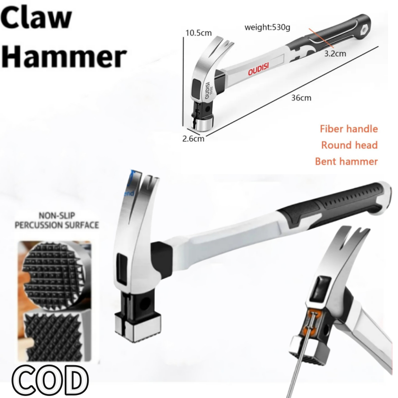 COD Super steel Claw Hammer High toughness High hardness with magnetic ...