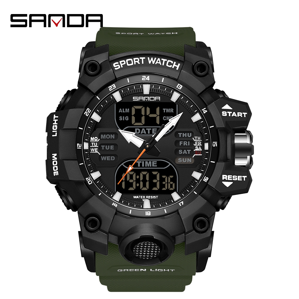 SAMDA Top Luxury Brand Fashion Sports Men Watches Digital Waterproof ...