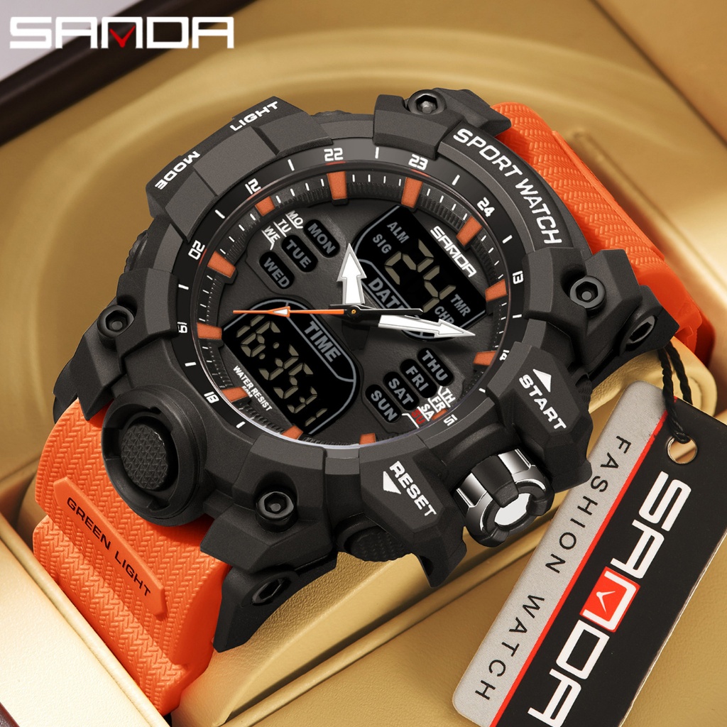 SAMDA Top Brand Luxury Fashion Men Sports Watches Waterproof Digital ...