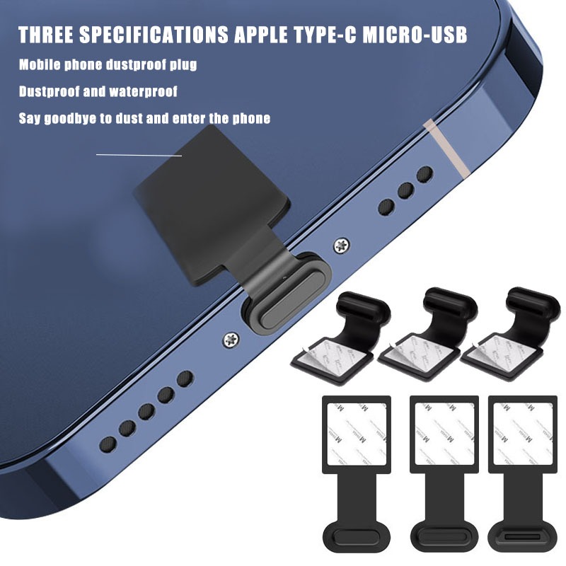 Mobile phone charging port dust-proof plug Type-c port mobile phone ...