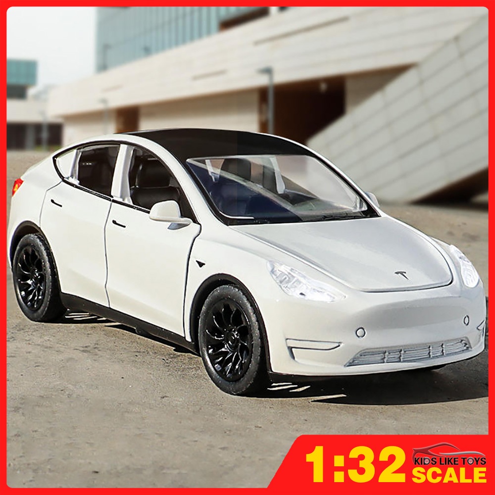 KLT 1:32 Tesla Model Y Metal Alloy Toys Car Model Diecast Vehicle For ...