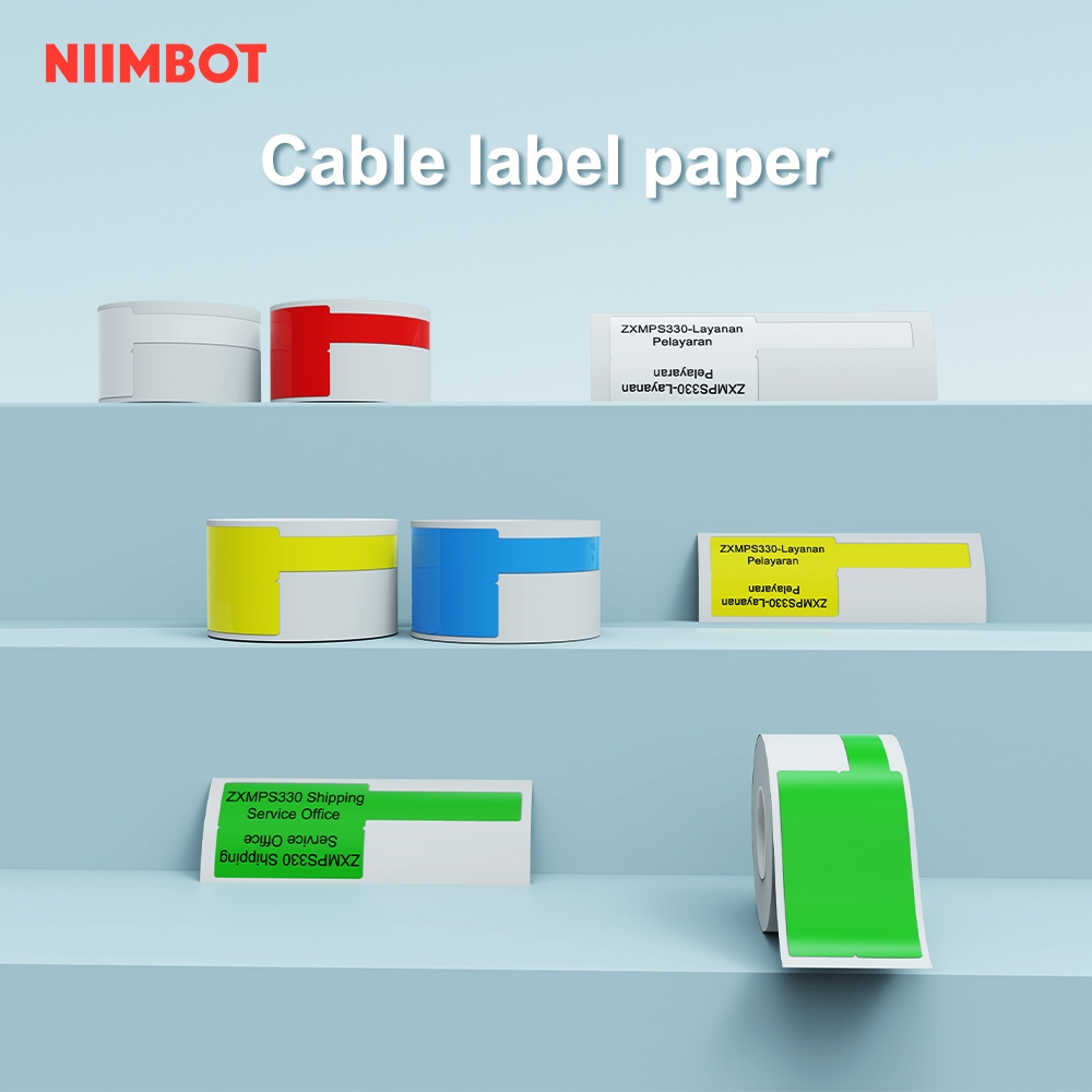 NIIMBOT B21/B1/B3S Cable And Wire Label Stickers, Used For Charging ...