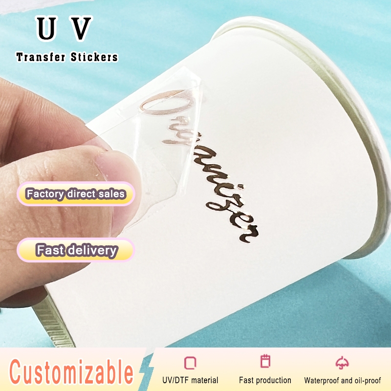Customized Rose Gold Signature Label Sticker Cartoon Pattern Company ...