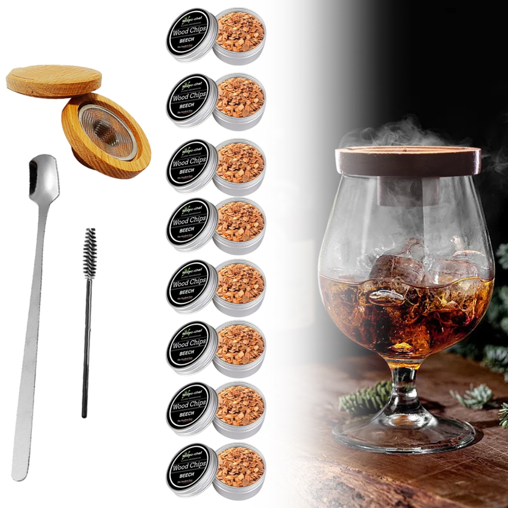 2024 New Cocktail Smoker Kit for Whiskey Cheese and Flavor Drink Smoker ...