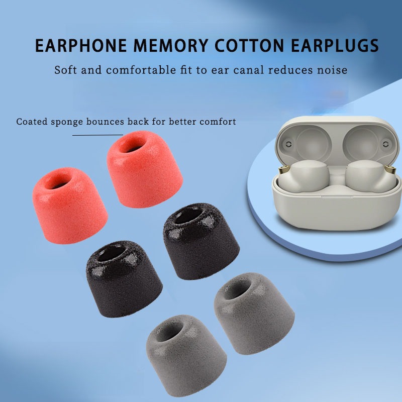 Sponge Earbuds with Universal Earphones In-ear headphones sponge cover ...