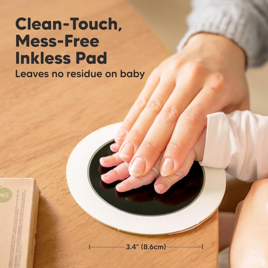 2 Boxes Round/Square Inkless Hands and Footprints Kit and Baby Hands ...