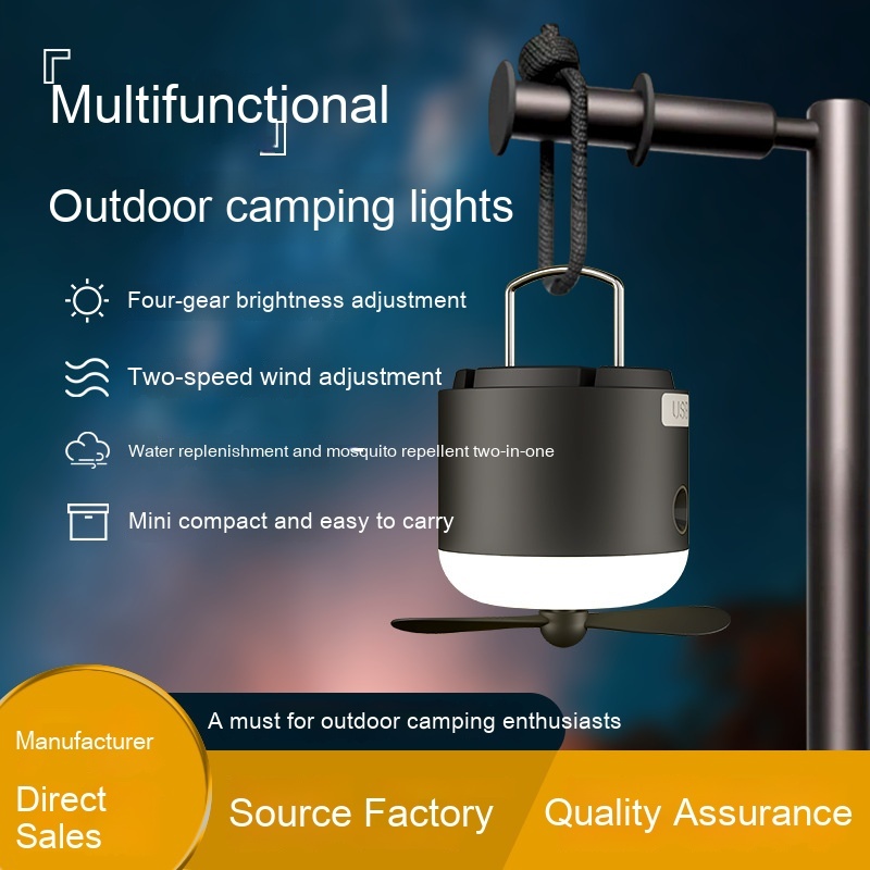 HM03 Outdoor Fan Light Multi functional Mini Portable Moisturizing and ...