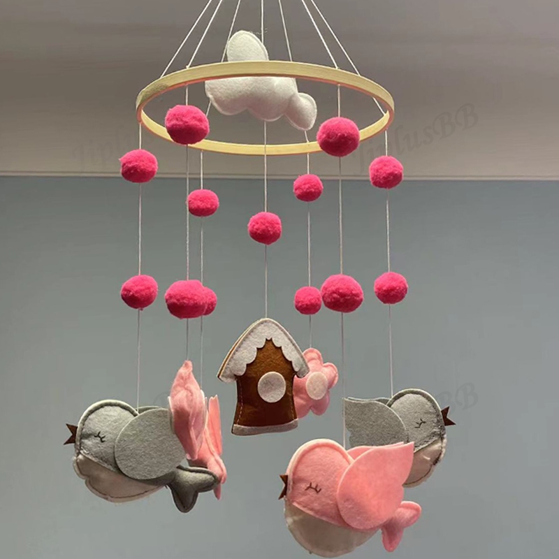 #JP570 Crib toy Baby hanging toys Bed Rotating Bell Cot stroller plush ...
