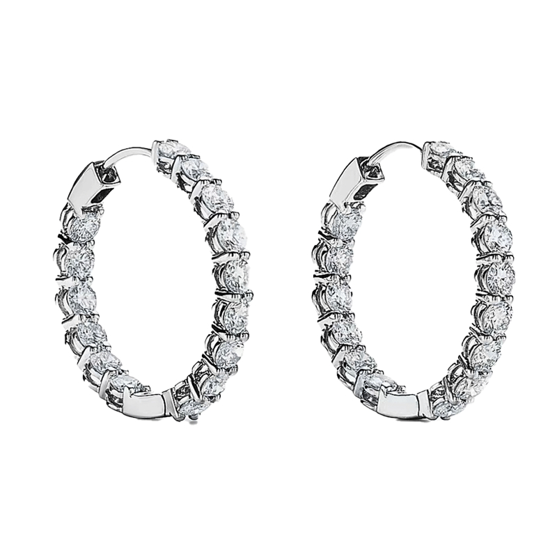 24C Diamond Earings for Women Hikaw Silver 925 Earrings | Shopee ...