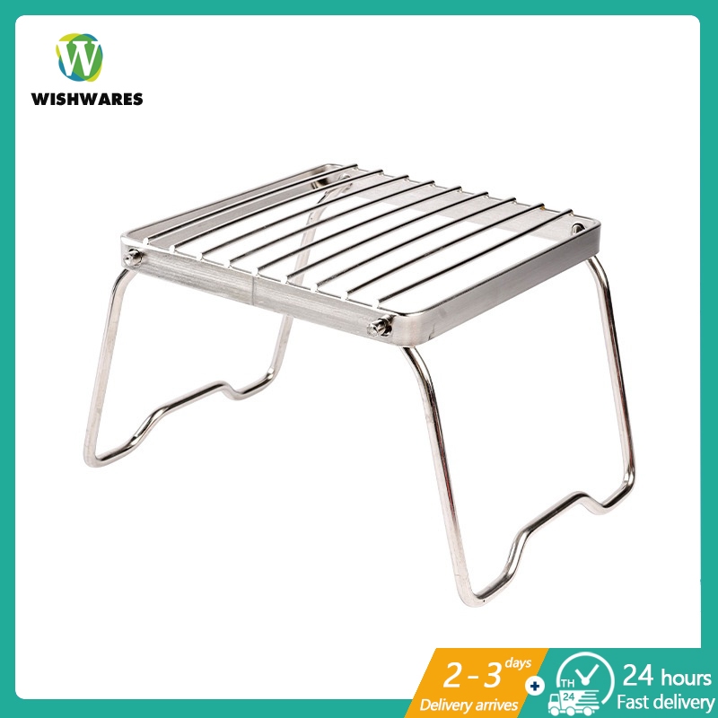 Portable Foldable Stainless Steel Grating For Outdoor Camping Gas ...