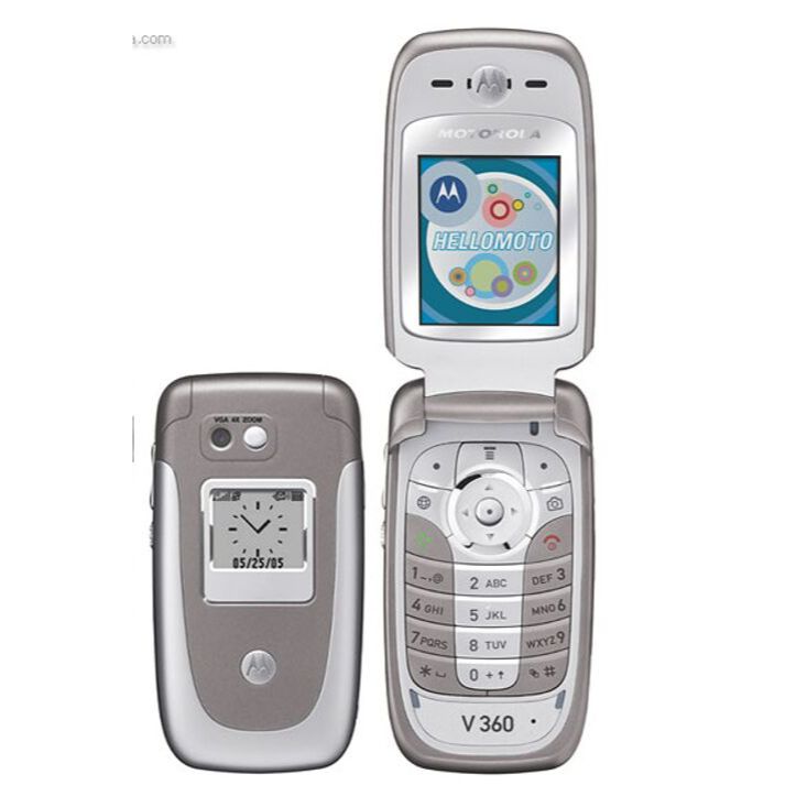 Motorola V360 Classic Flip Mobile Phone Original Full Set | Shopee ...