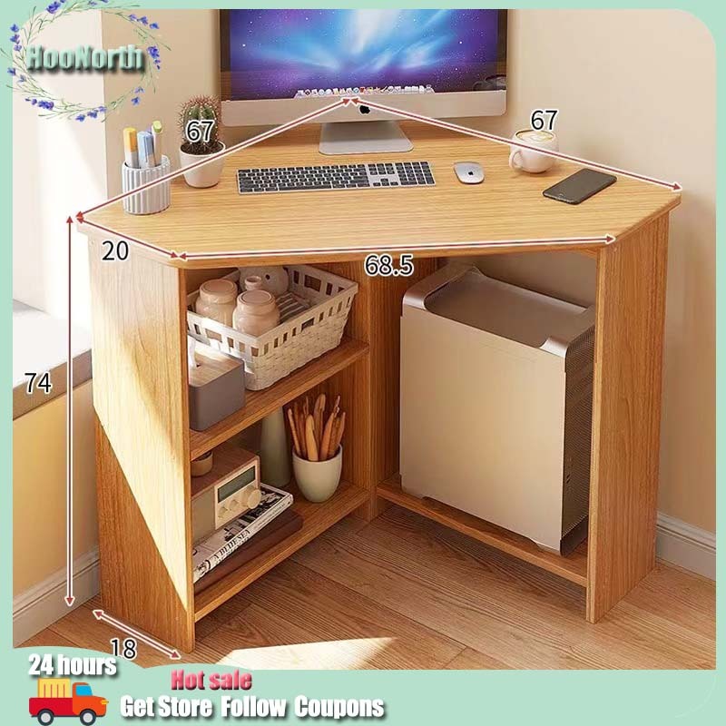 Home Computer Desk Corner Writing Desk Study Desk Corner Triangular ...