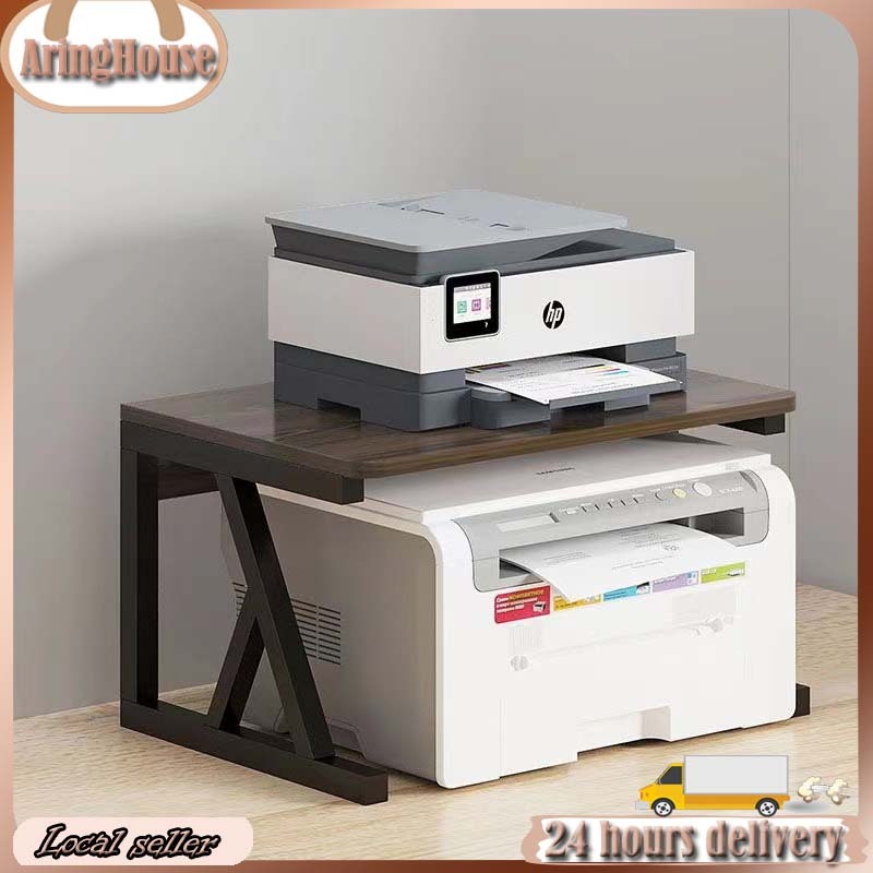 Printer Storage Rack Office Height Elevated Storage Rack Desktop ...