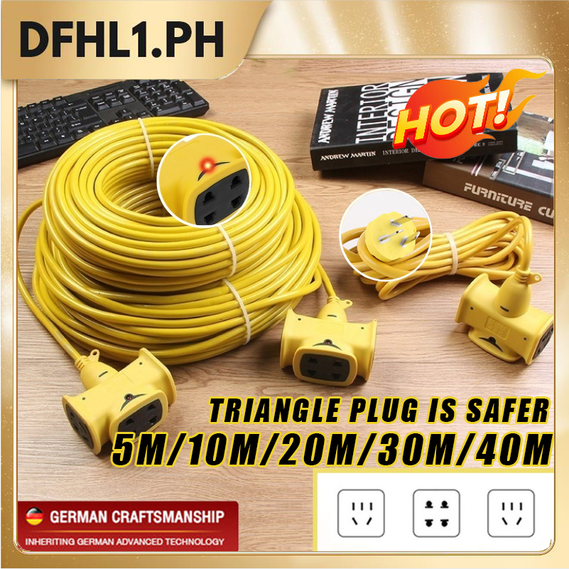 dfhl1.ph 5M/10M/20M/30M /40M Extension Cord Socket long Plug-in Strip ...