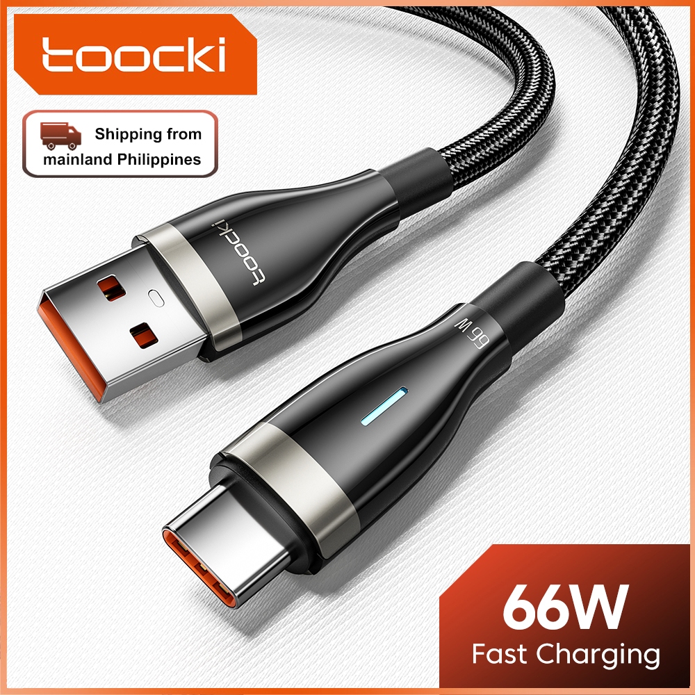 Toocki 6a Usb Type C Fast Charging Cable Pd 100w Usb C To Usb C Quick Charge Data Cable For