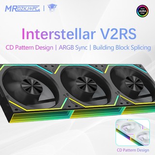 Jungle Leopard Interstellar V2 RS CPU Block Fan ARGB 120mm White Prism ...