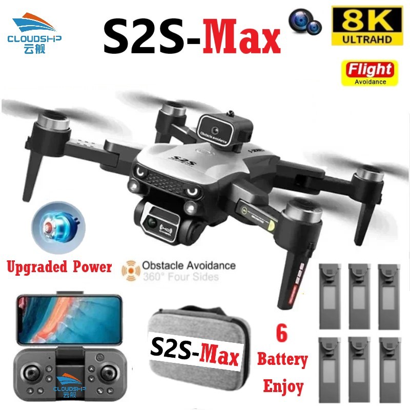 New Version S2S Max Drone With Obstacle Avoidance Brushless Motor and ...