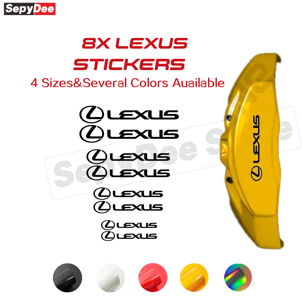 8x Brake Caliper Decal Sticker Waterproof And High Temperature Resistant F Sport For Lexus RC LC ...