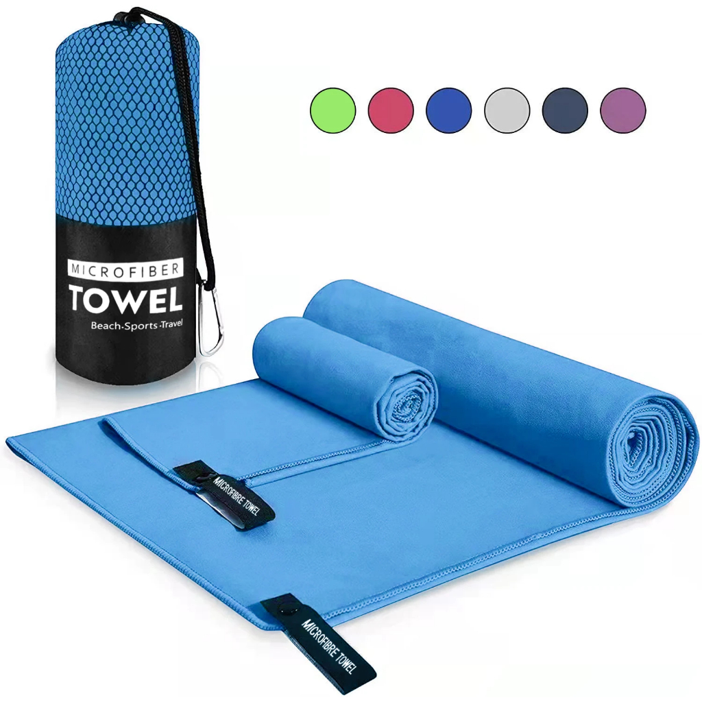 Microfiber Quick Dry Sports Beach Towel Outdoor Thick Travel Gymnastics ...