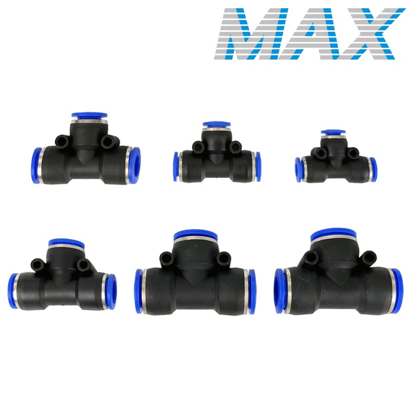 Pneumatic Push-in fittings PE tee pneumatic fittings Push-to-Connect ...
