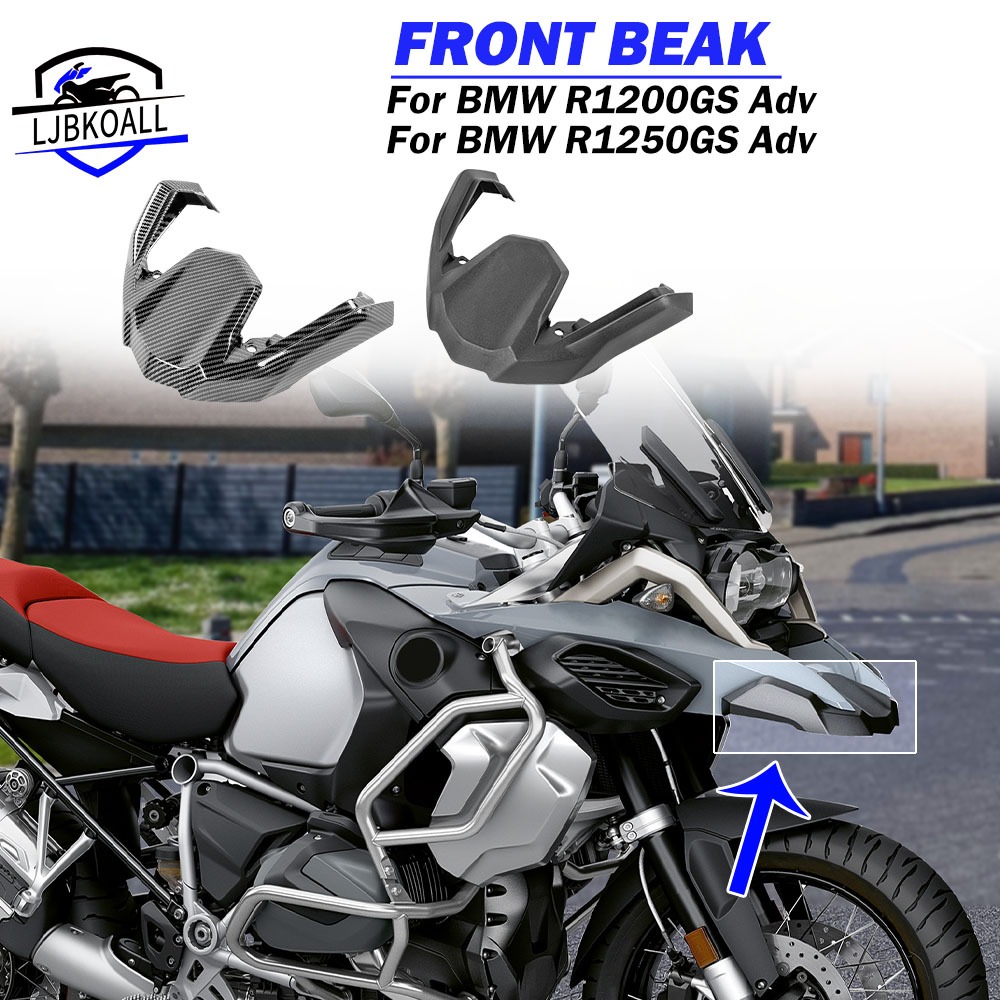 LJBKOALL R1200GS ADV R1250GS Adv Front Beak Fairing Extension Wheel ...