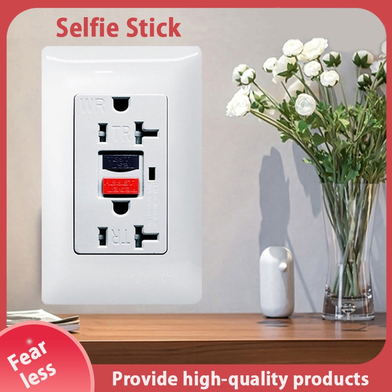 2-Gang GFCI Duplex Safety Outlet Wall Outlet 20A 250v Universal Outlet ...