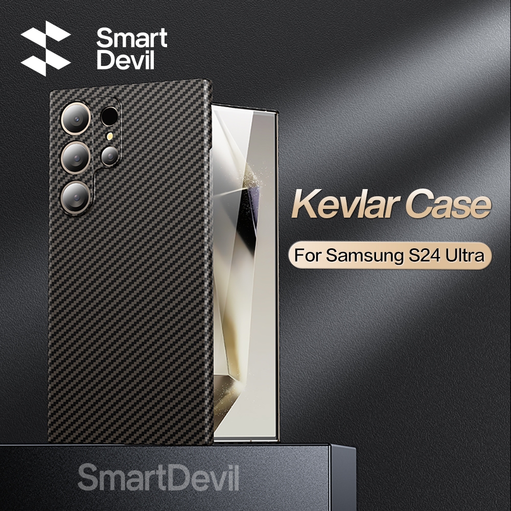 SmartDevil Kevlar Carbon Fiber Case For Samsung S24Ultra/S24+ Full ...