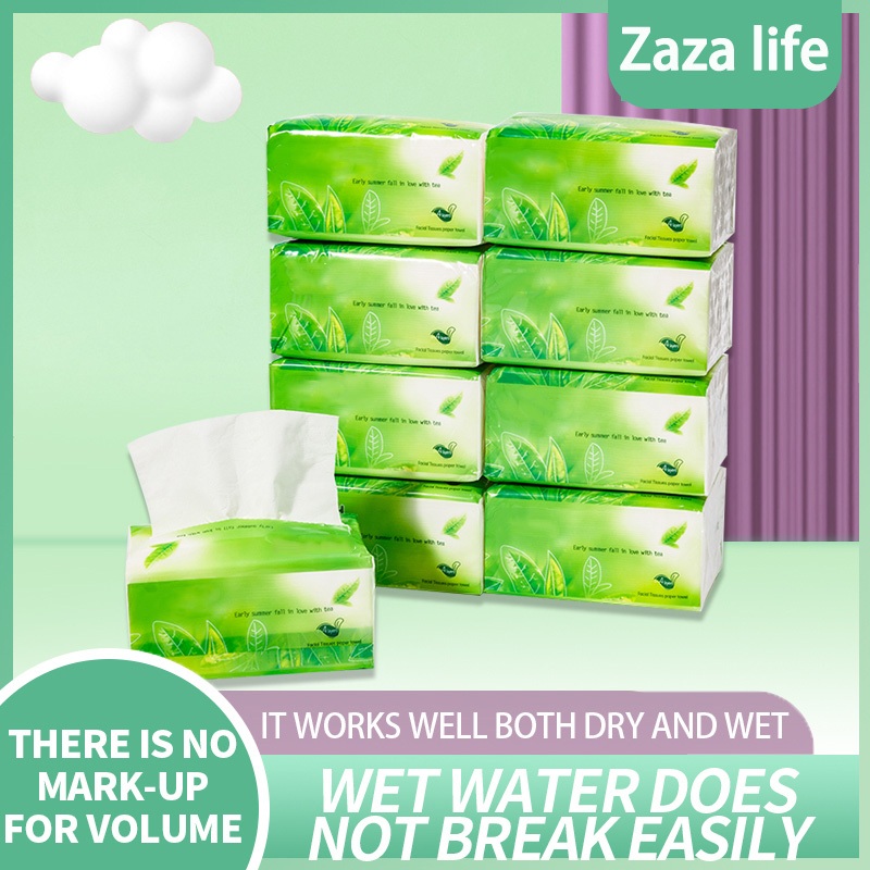 Organic green tea Facial Tissue Paper 4 ply 480sheets 8 Packs Tissue ...