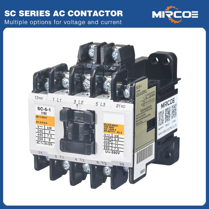 11A to 65A Electric AC Magnetic Contactor SC-03 SC-05 SC-0 SC-4-1 SC-5-1 SC-N1 SC-N2 SC-N3 SC ...