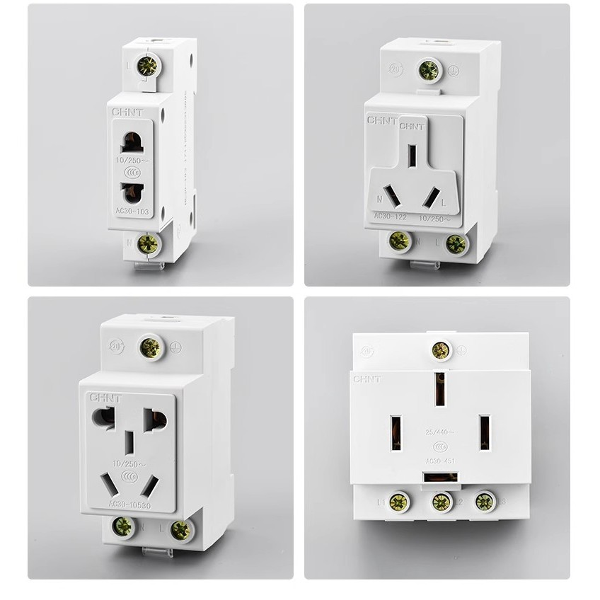 Chint Ac30 Socket Modular Air Switch Guide Rail Socket Power