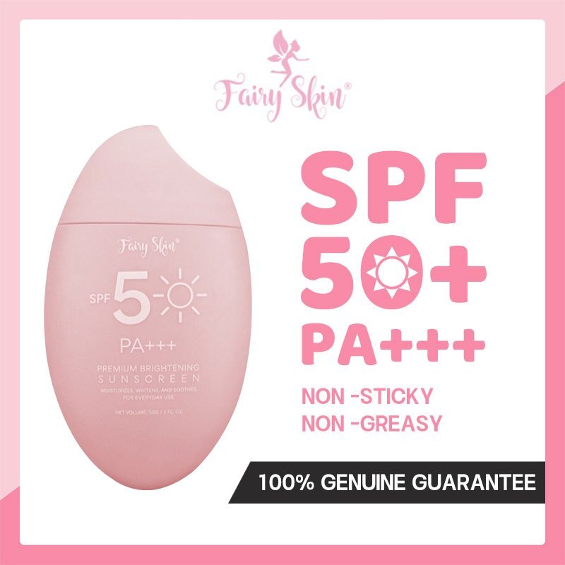 Fairy Skin Premium Brightening Sunscreen SPF 50 Whitening FairySkin ...