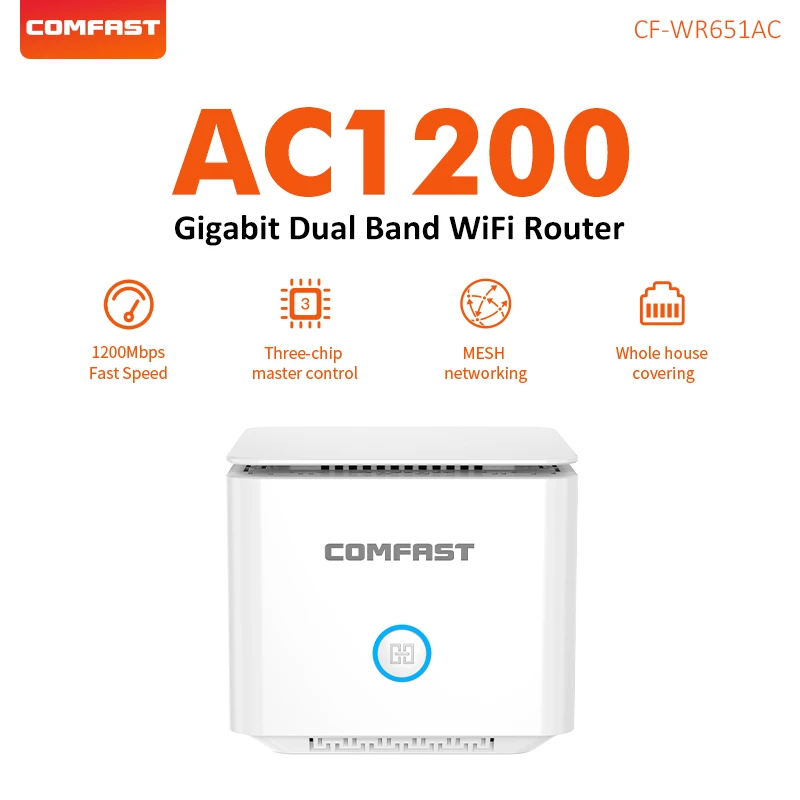 Comfast Home Mesh Wireless Router AC1200 WiFi Gigabit Coverage Route ...