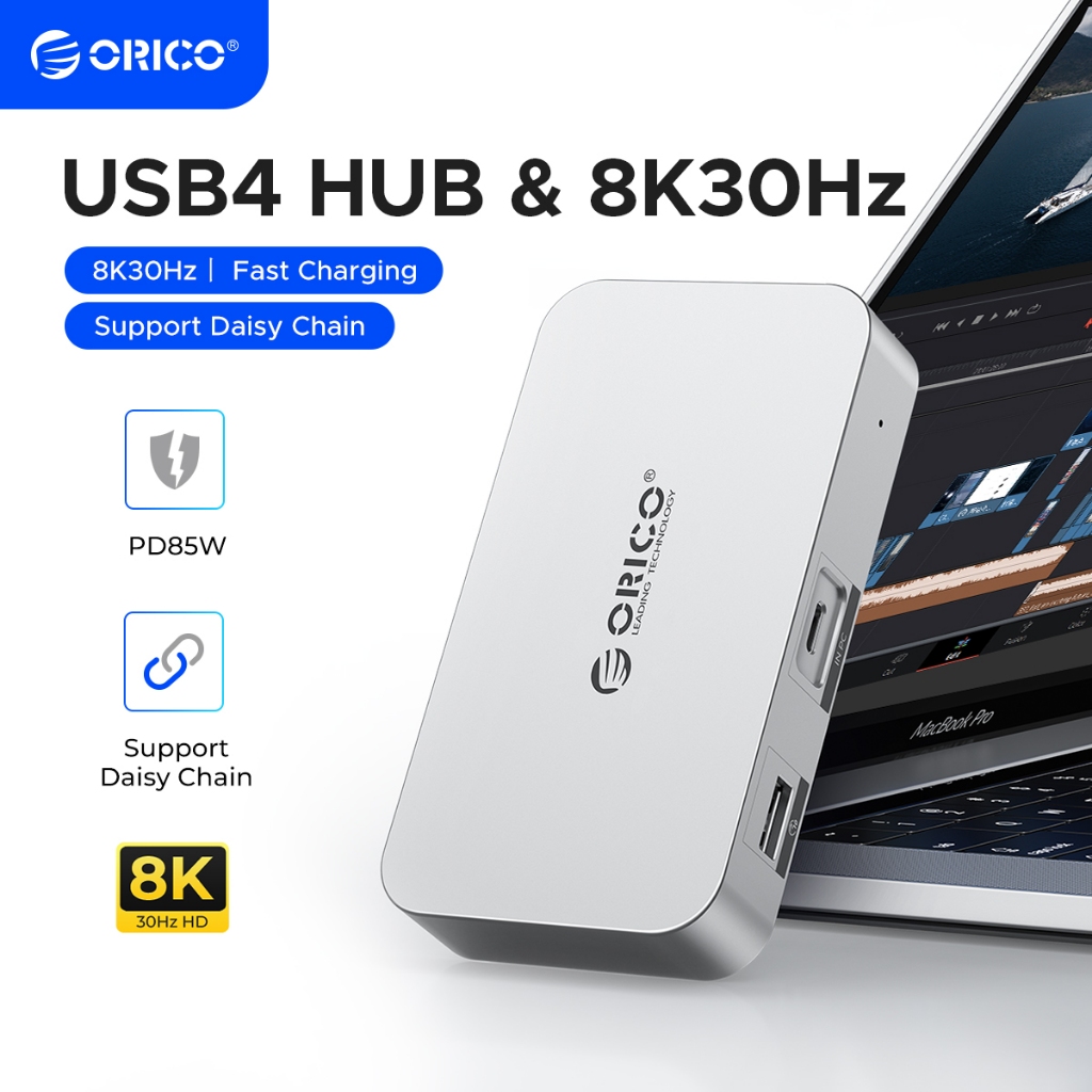 ORICO USB4 HUB 40G USB C HUB PD85W 8K@30Hz 5K@60Hz 4K@60Hz Display ...