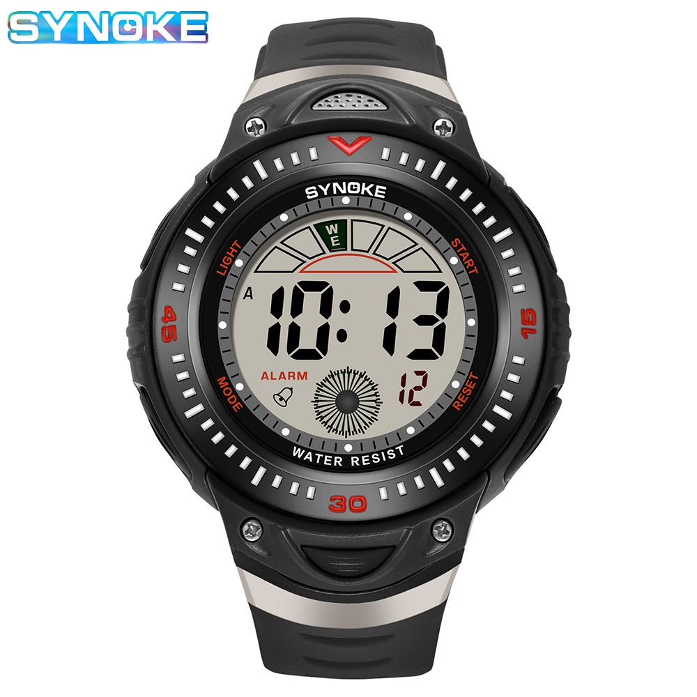 SYNOKE Men's Sports Waterproof LED Light Display Digital Watch | Shopee ...