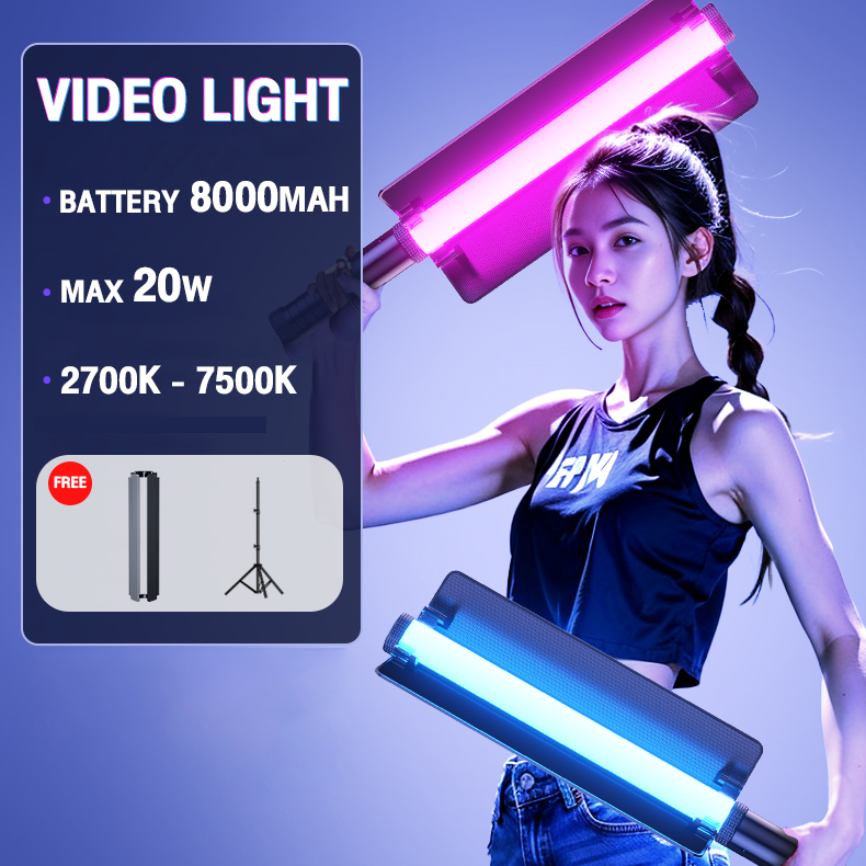 Fill Light LED Stick Light Professional RGB Fill Light Stick Handheld ...