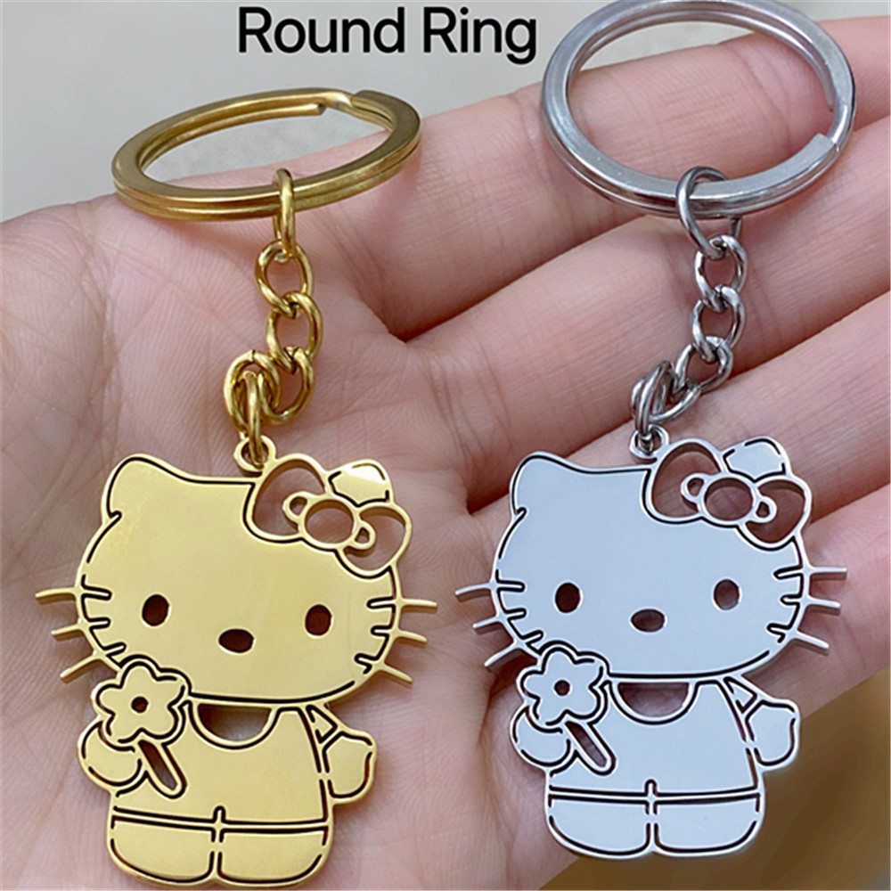 Hello Kitty Key Chains, Stainless Steel Key Rings, In Stock With High ...