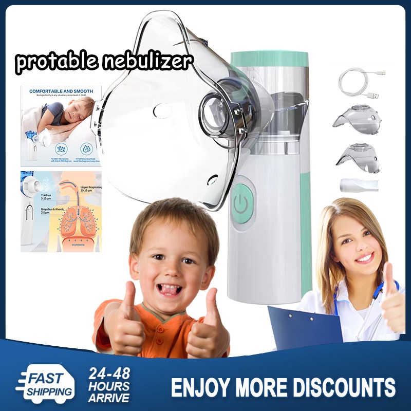Portable Nebulizer Machine For Asthma Inhaler Rechargeable Nebulizer ...