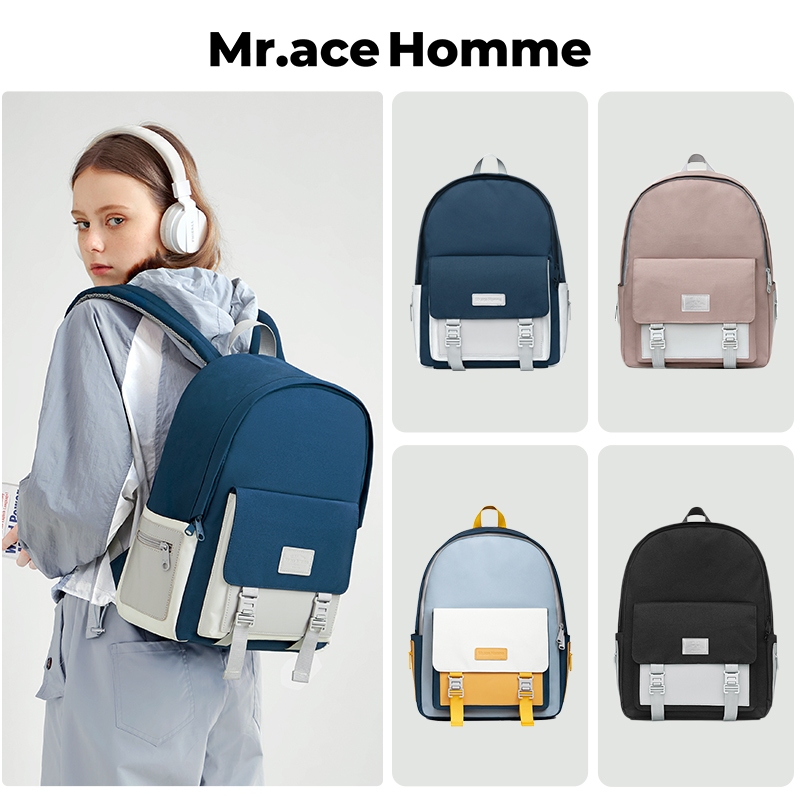Mr.ace Homme 1738 high school student backpack female korean version ...