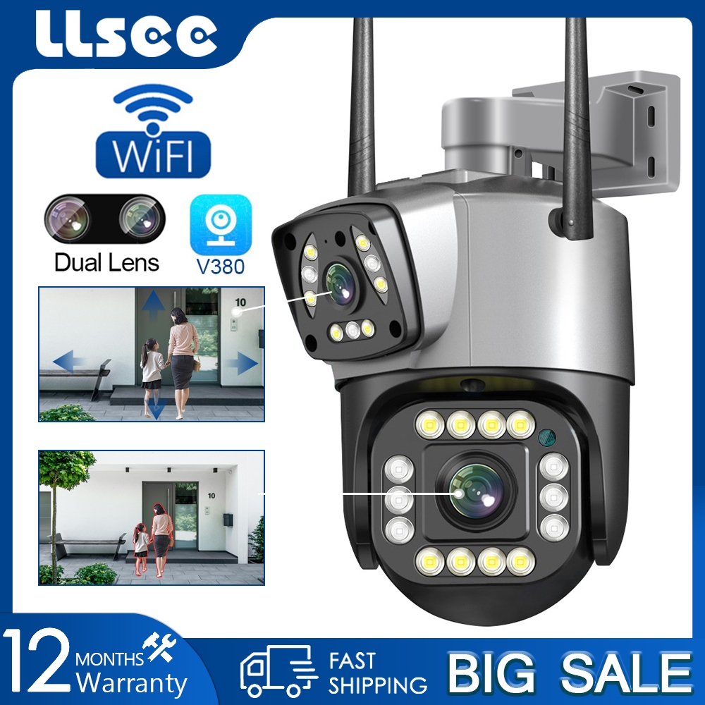 LLSEE -- V380 Pro Dual Lens Wireless CCTV 10X Amplified 8MP 4K PTZ IP ...