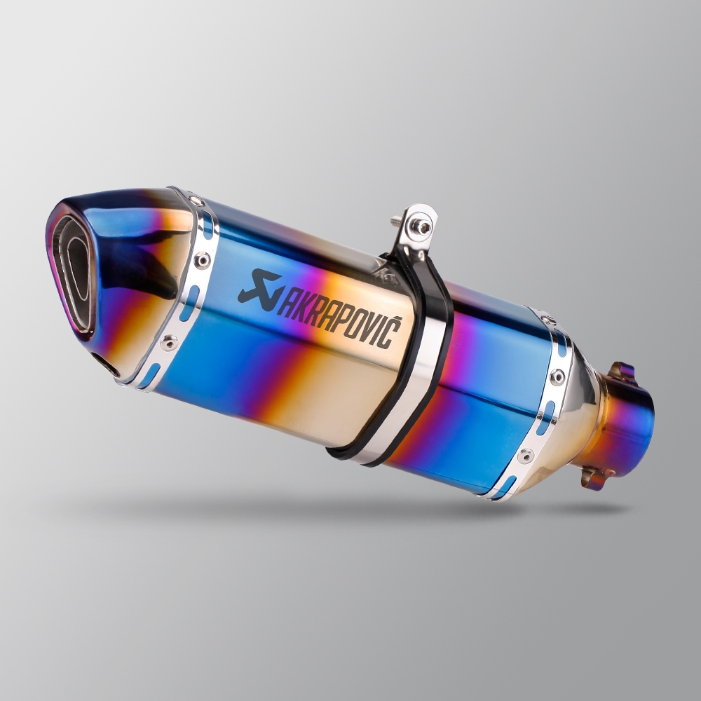 Universal Motorcycle Akrapovic Exhaust Muffler 370mm Pipe For Honda ...