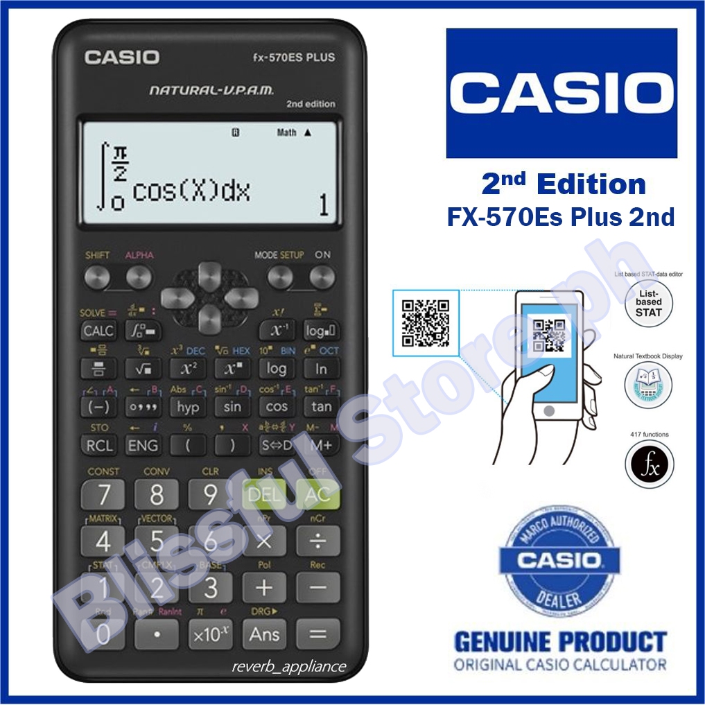 Casio Scientific Calculator Fx 570es plus 2nd edition Junior High School Senior College For Exam ...