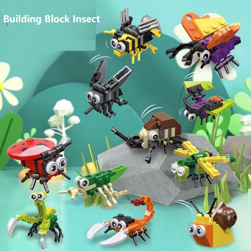 Insect Series Mini Building Block Toys For Children and Students Boy ...